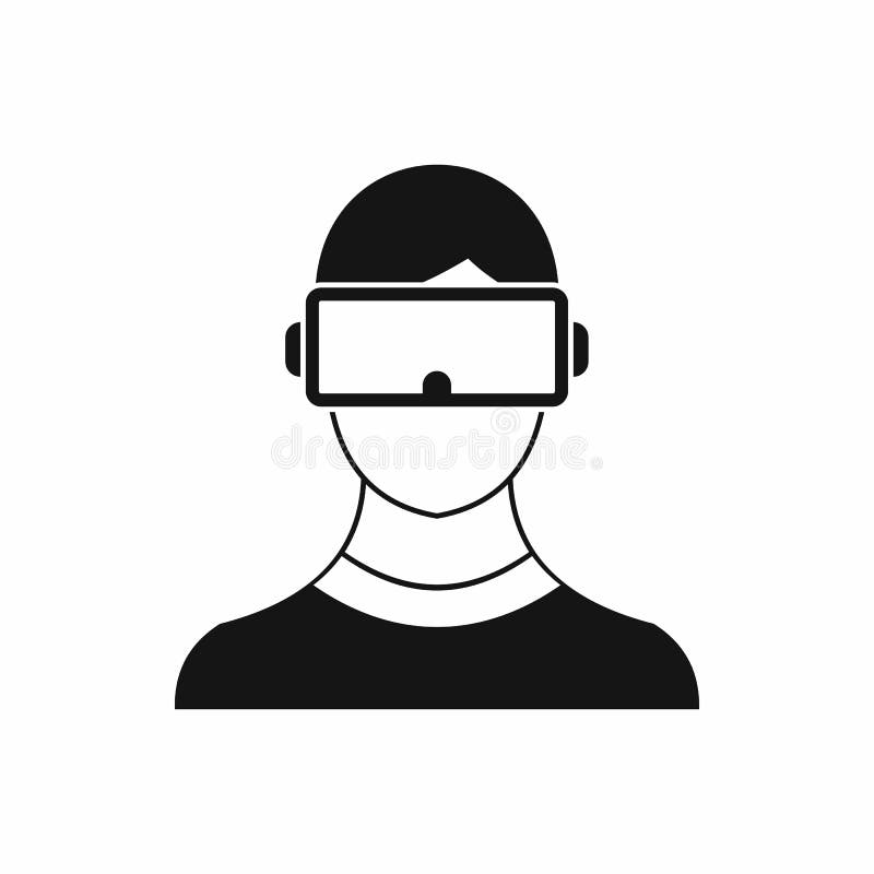Vr Goggles Icon, Outline Style Stock Vector - Illustration of black ...