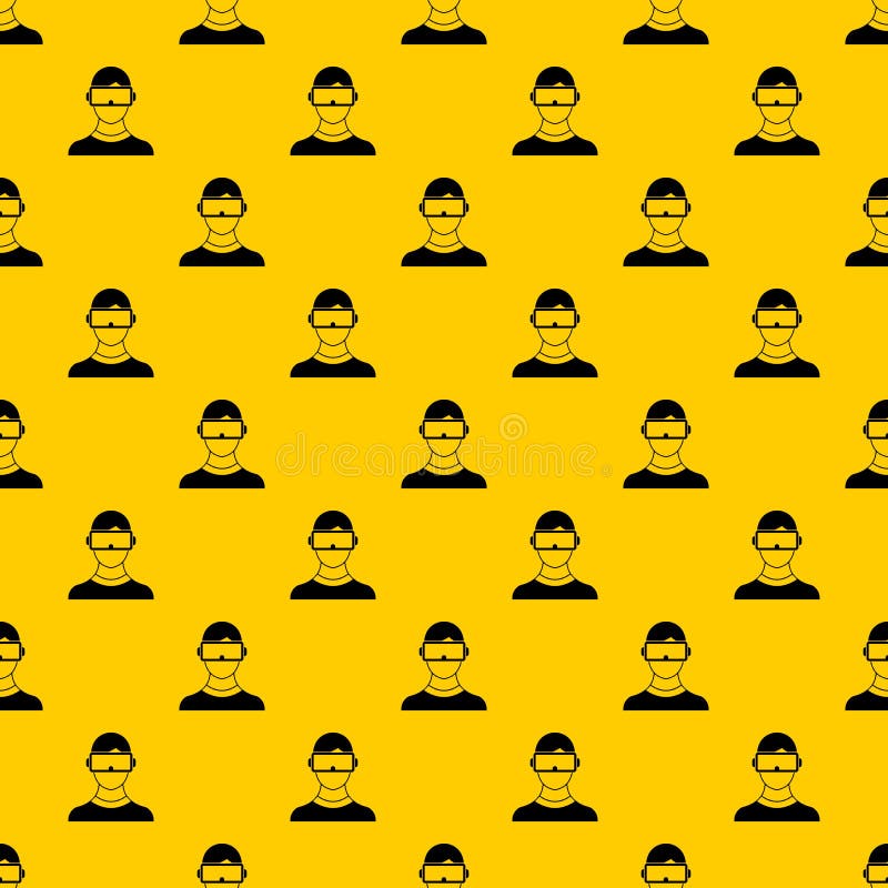 VR Goggles Pattern Seamless Vector Stock Vector - Illustration of ...