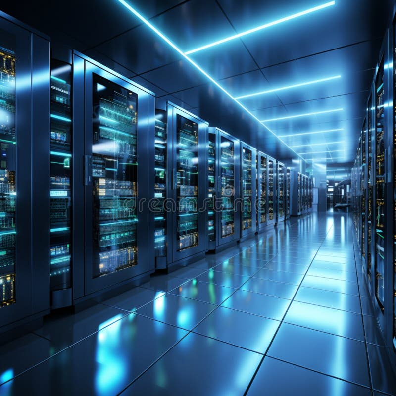 Virtual 3D Rendering of a Server Room with Computer Storage Stock ... Virtual 3D Rendering of a Server Room with Computer Storage Stock ...