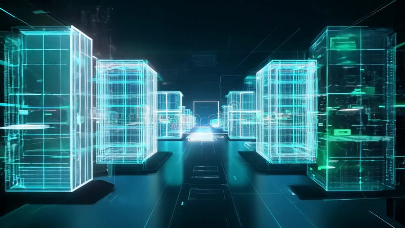 Virtual Data Center Corridor with Cloud Servers Providing Compute Power ...