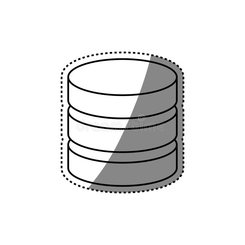 Virtual database storage stock illustration. Illustration of connection ...