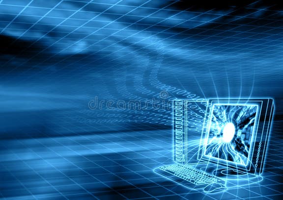 Virtual Digital Room Concept Stock Illustration - Illustration of ...