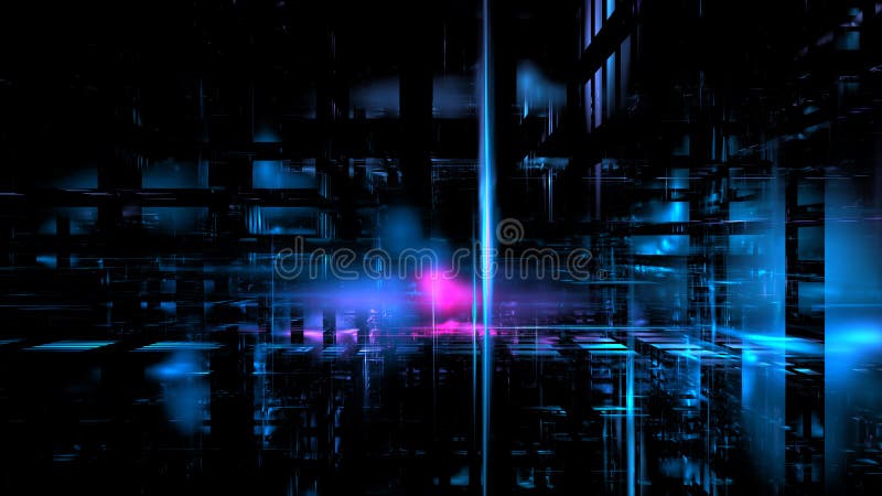 Virtual Digital Space, Data Center. Information Transfer, Digital ...