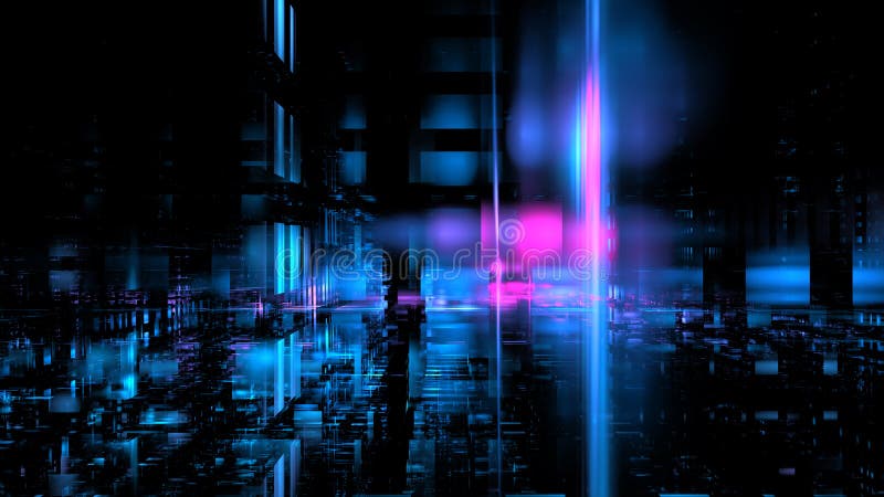 Virtual Digital Space, Data Center. Information Transfer, Digital ...