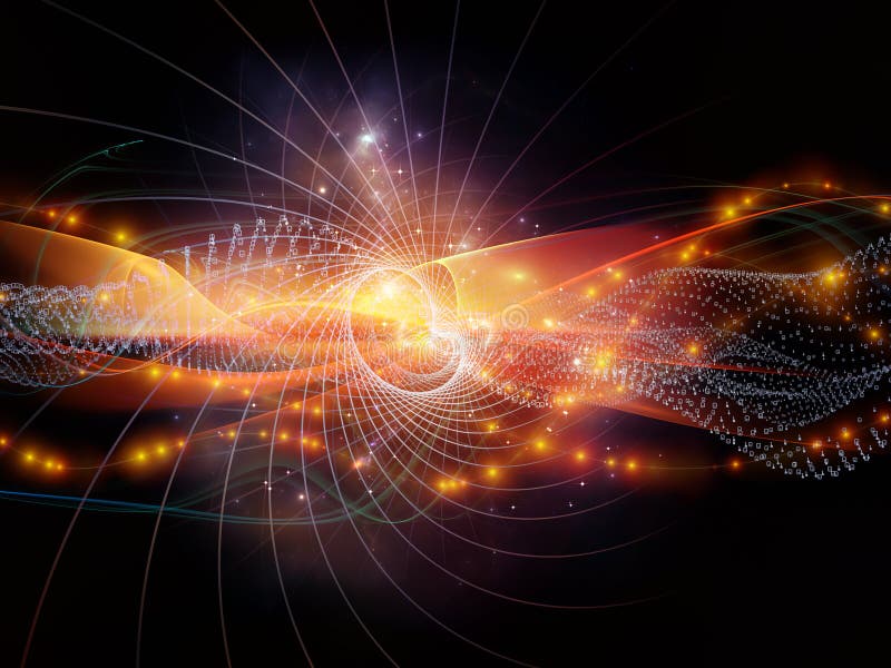 Virtual Digital World stock illustration. Illustration of futuristic ...