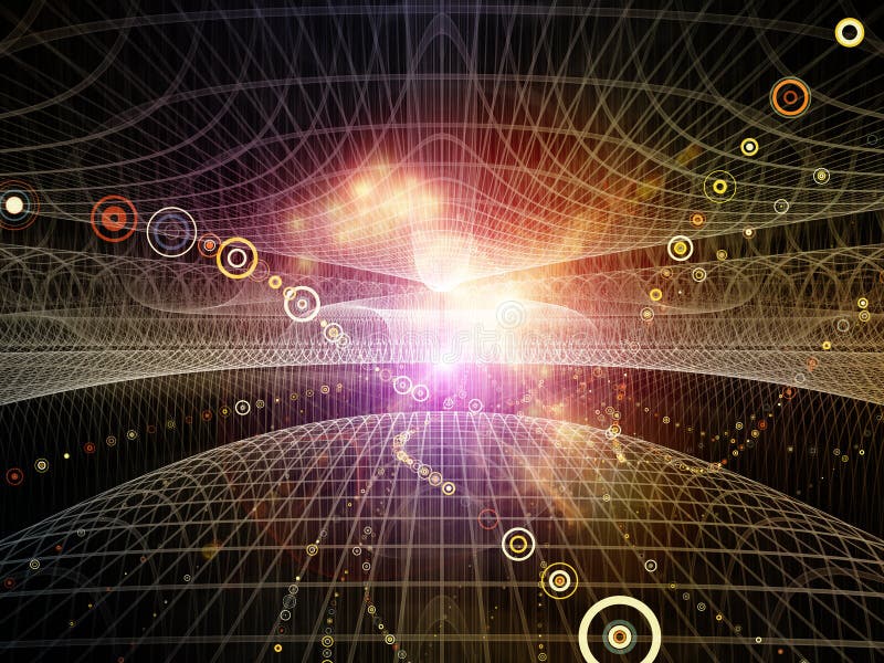 Virtual Dimension stock illustration. Illustration of wave - 220035190