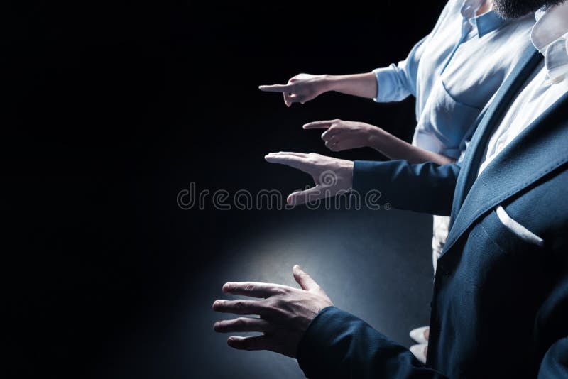 Top view of peoples hands stock image. Image of male - 107743327