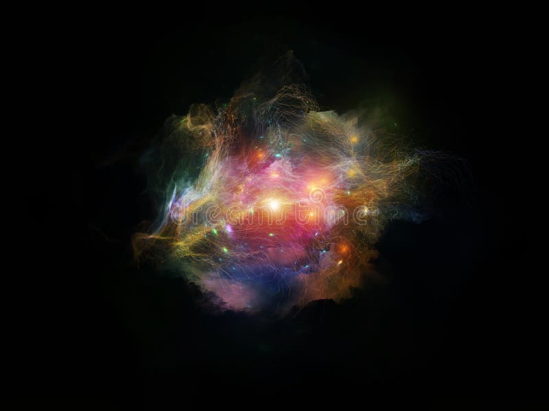 Fractal Nebula stock illustration. Illustration of representation ...