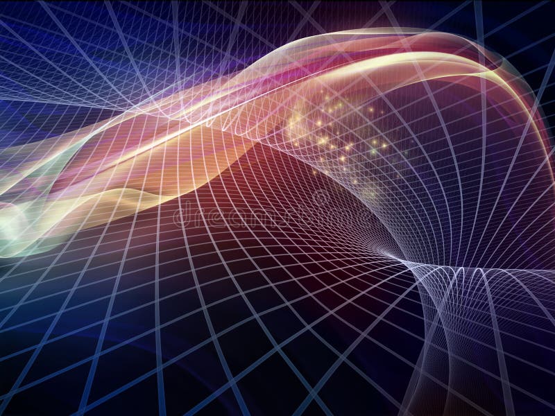 Virtual Fractal Realms stock illustration. Illustration of cyberspace ...