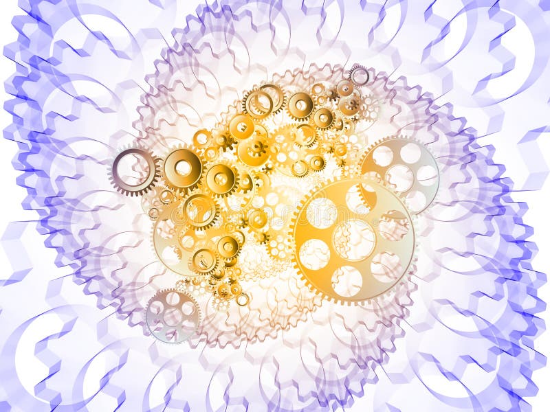 Virtual gears stock illustration. Illustration of white - 23468456