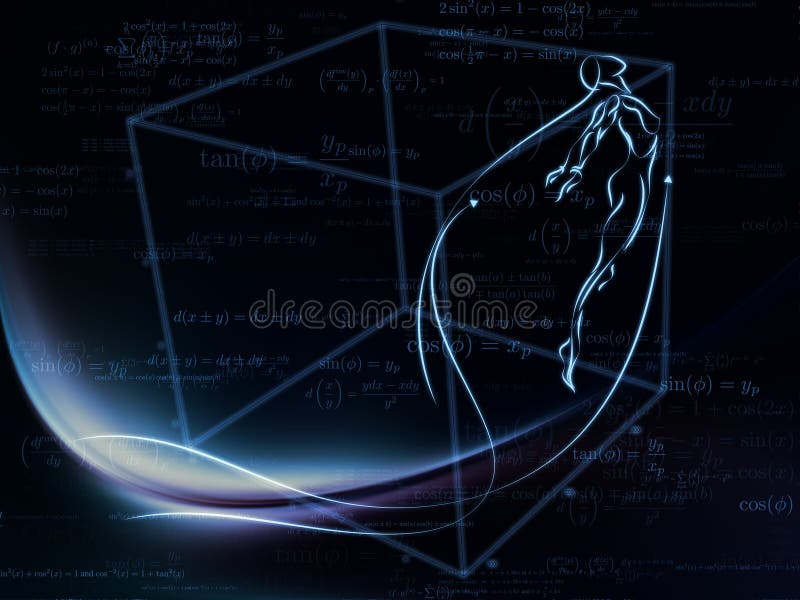Virtual Geometry stock illustration. Illustration of imagination - 44749632