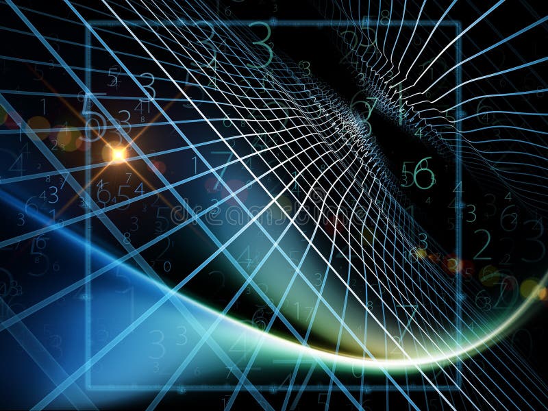 Virtual Geometry stock illustration. Illustration of integer - 43580611