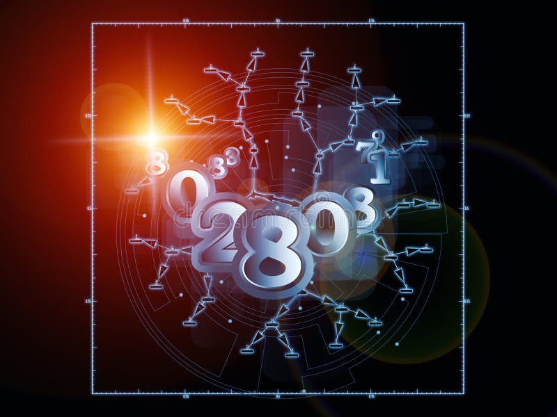 Virtual Geometry stock illustration. Illustration of metaphor - 42427635