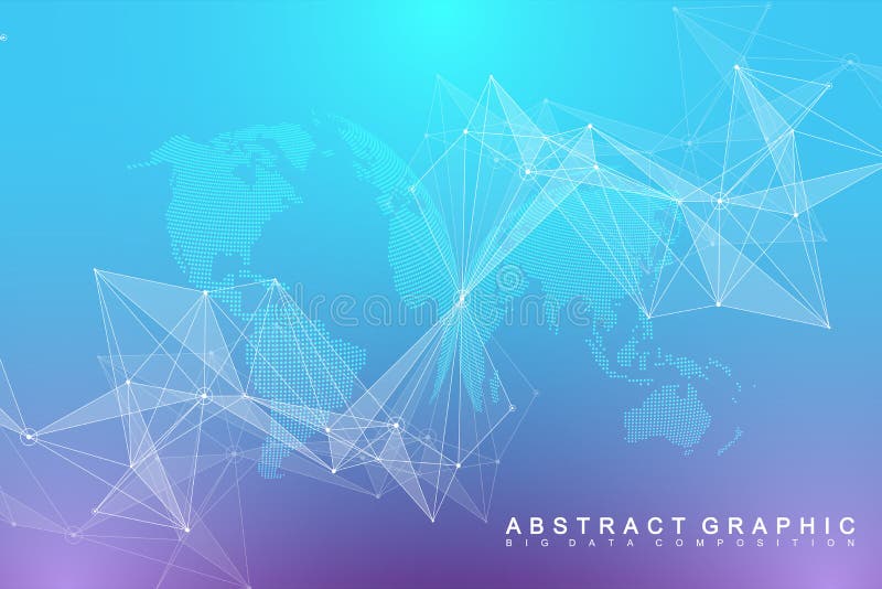 Virtual Graphic Background Communication with World Globe. a Sense of ...