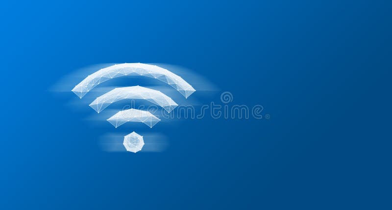 Virtual Icon of Wi-fi from the Network Stock Illustration ...