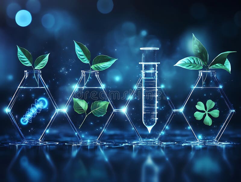 Virtual Icons for Biotechnology Innovation and Future Research Stock ...