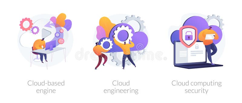 Cloud Engineering Services Vector Concept Metaphors. Stock Vector - Illustration of abstract ...