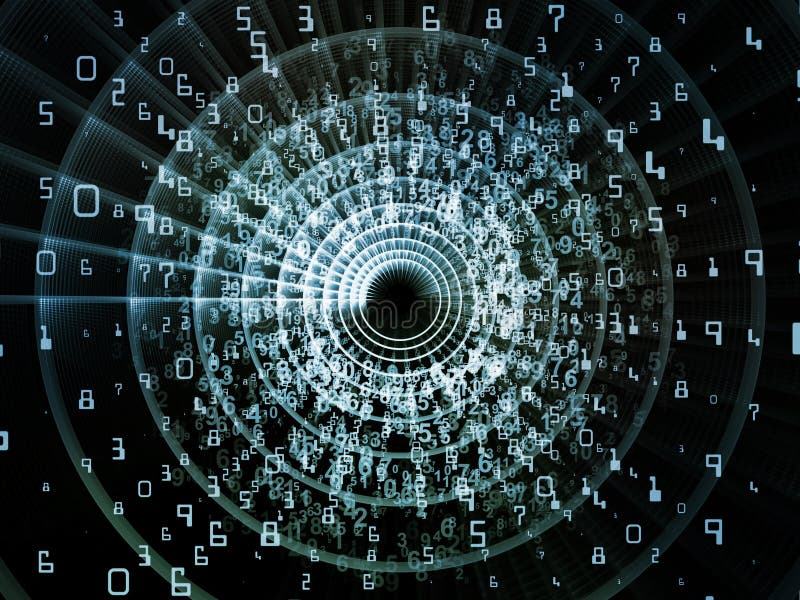 Virtual Integers stock image. Image of math, computer - 98266787