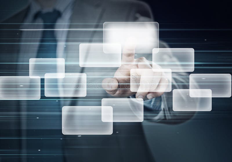 Virtual interface stock illustration. Illustration of digital - 60943436