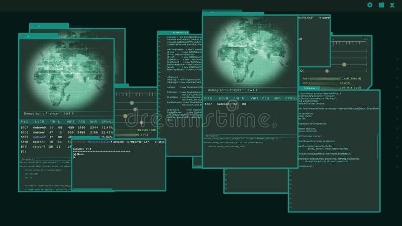 Hacker Code Running Down a Computer Screen Terminal Stock Video - Video of cyberspace, cyber ...