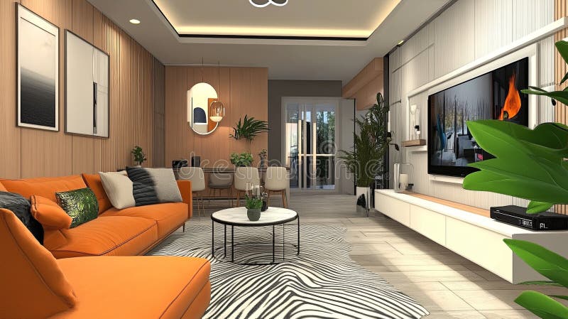 Virtual Interior Design Consultation: a Designer Presenting Ideas Stock ...