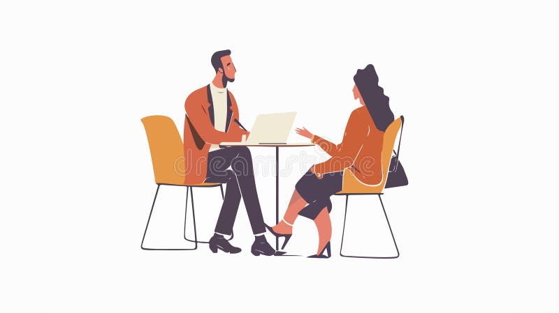 Virtual Job Interview Setup for Recruitment Selection Process Stock ...