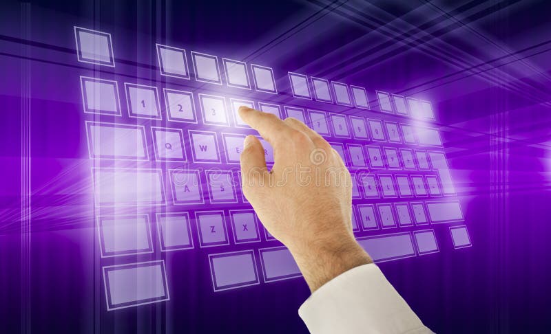 Virtual Keyboard. stock photo. Image of input, metaphor - 18254270