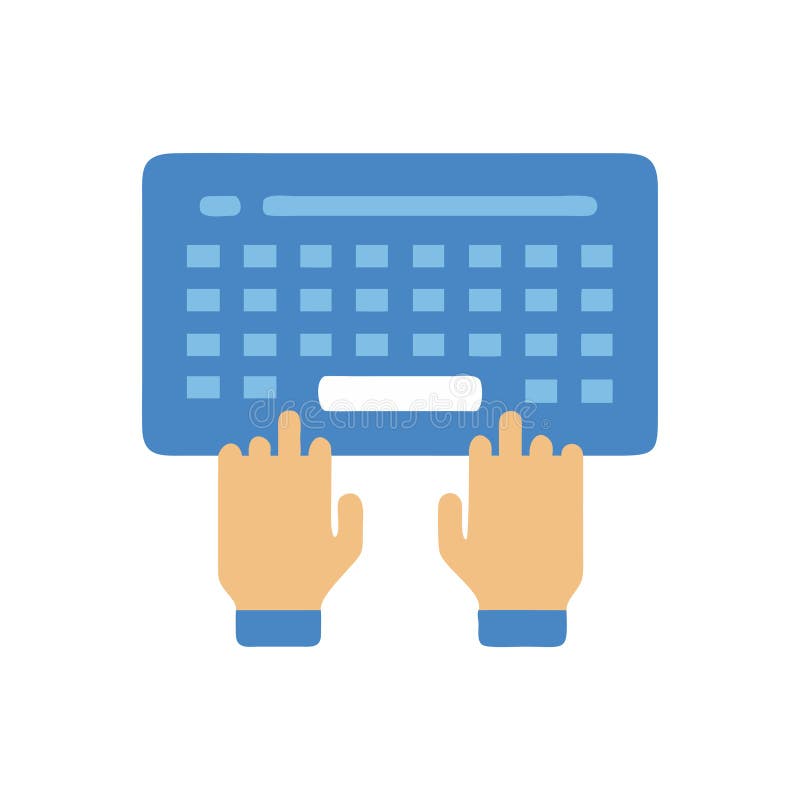 Virtual Keyboard Technology Icon Stock Illustration - Illustration of ...
