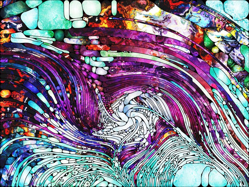 Virtual Leaded Glass stock illustration. Illustration of composition ...