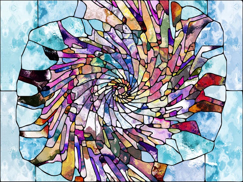 Virtual Leaded Glass stock illustration. Illustration of fragment ...