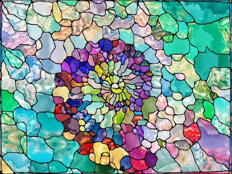 Virtual Leaded Glass stock illustration. Illustration of decoration ...