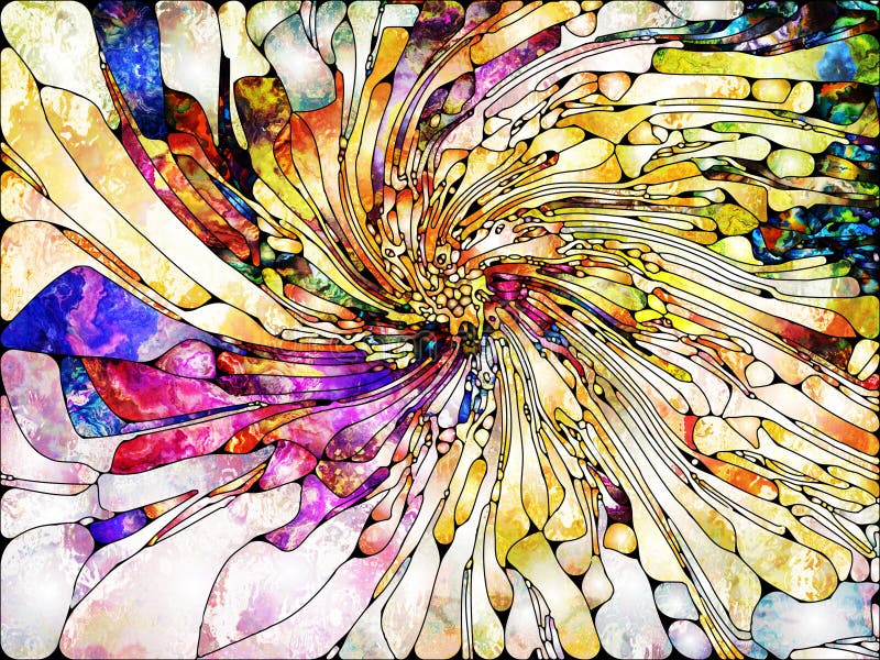 Virtual Leaded Glass stock illustration. Illustration of artwork - 95747598