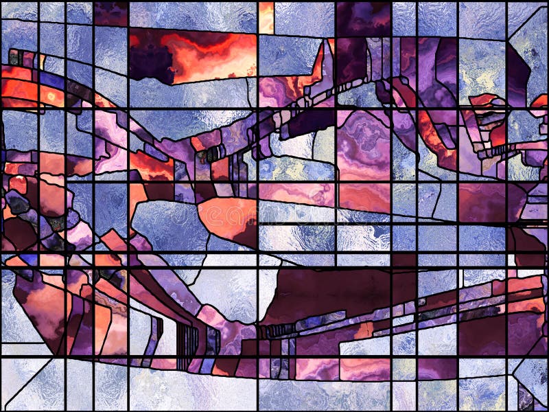 Virtual Leaded Glass stock illustration. Illustration of glass - 96998328