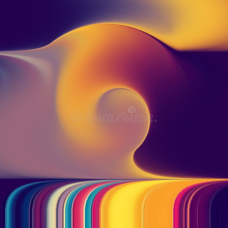 Virtual Life of Gradient Veil Stock Image - Image of harmony, serene ...