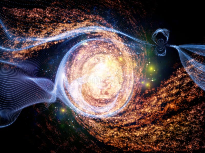 Virtual Life of Void stock illustration. Illustration of oscillation ...