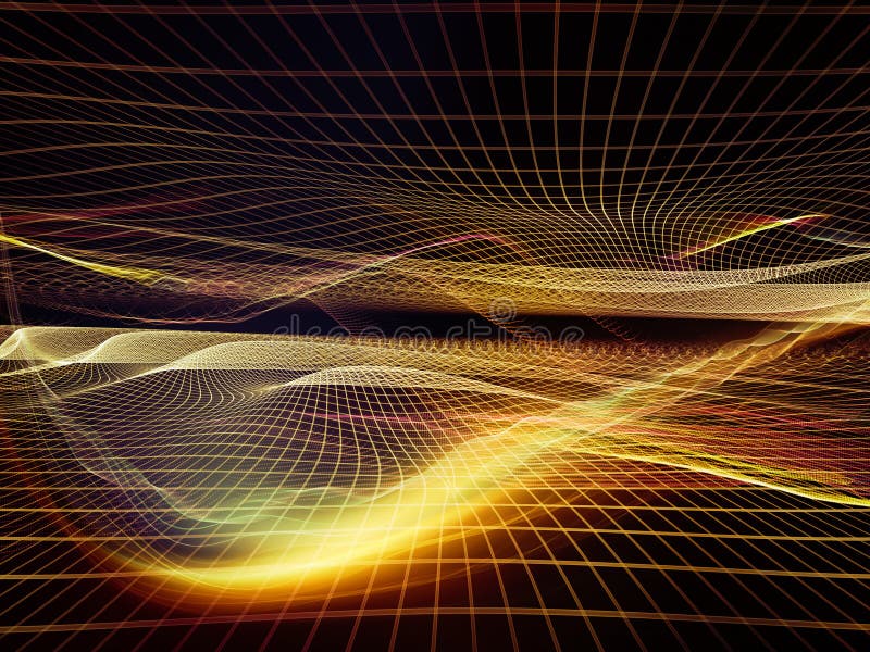 Virtual Life of Virtual World Stock Illustration - Illustration of dark ...