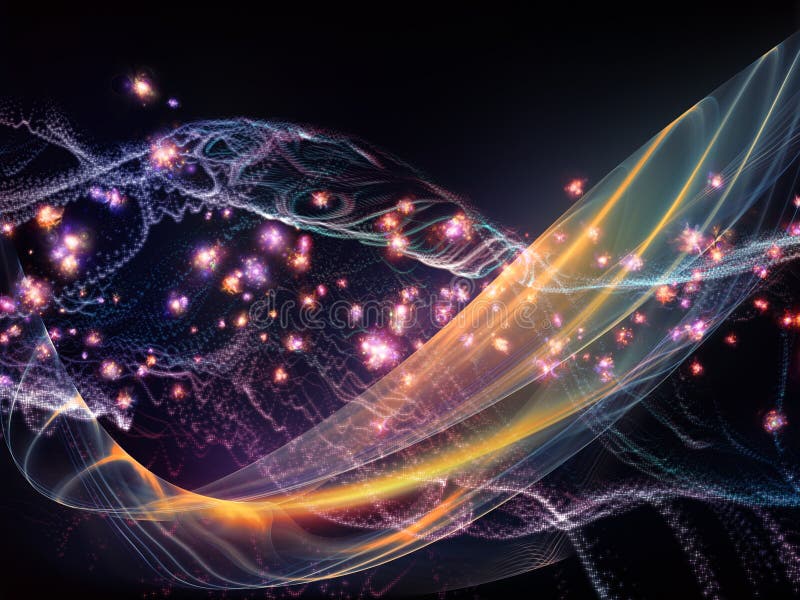 Virtual Life of Virtual World Stock Illustration - Illustration of ...