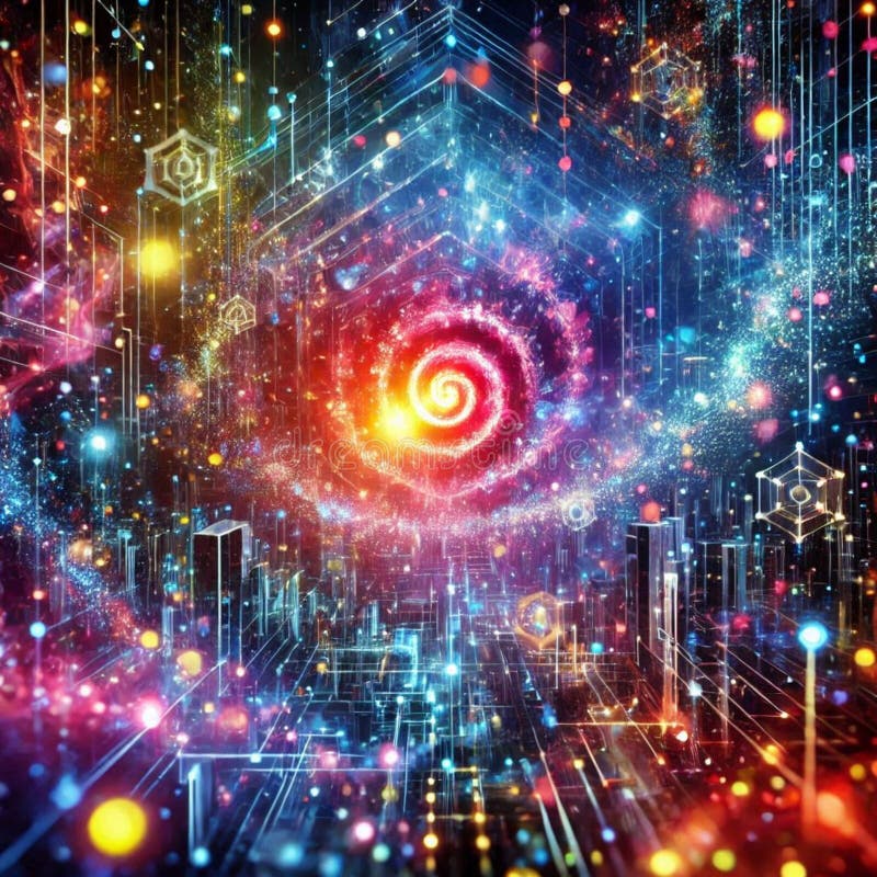 Virtual Light Backdrops for Stunning Visuals. Stock Illustration ...