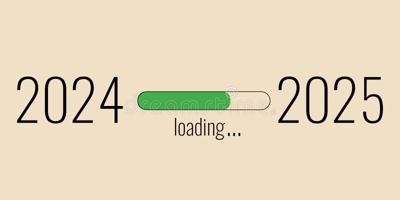 Virtual Loading of the New Year 2025, Transition from Last Year To Next ...