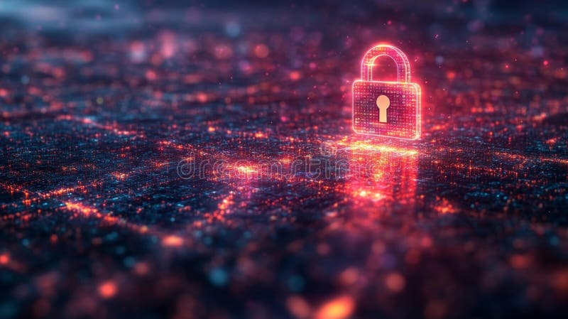 A Virtual Lock Symbol on a Digital Network with Data Security Concept ...