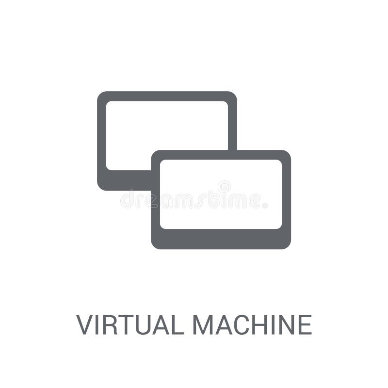 Virtual Machine Icon. Trendy Virtual Machine Logo Concept on White ...
