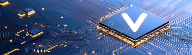 Virtual Machine Logo on Circuit Board, Glimpse into Modern Computing ...