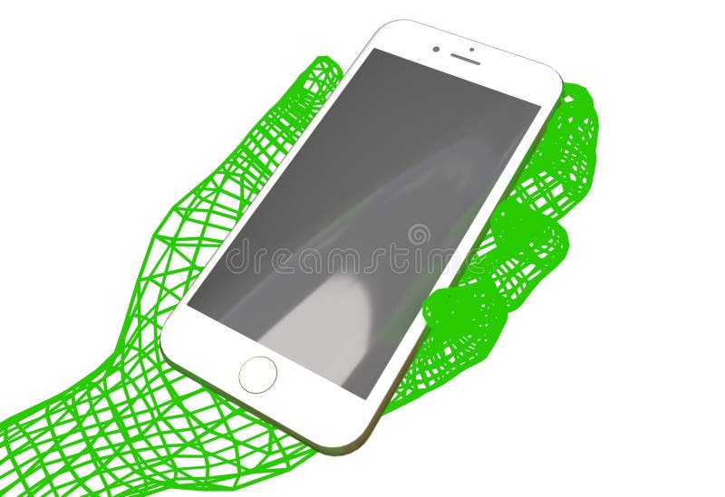 Virtual Man Hand Holding Realistic Smartphone Isolated 3d Illustration ... Virtual Man Hand Holding Realistic Smartphone Isolated 3d Illustration ...
