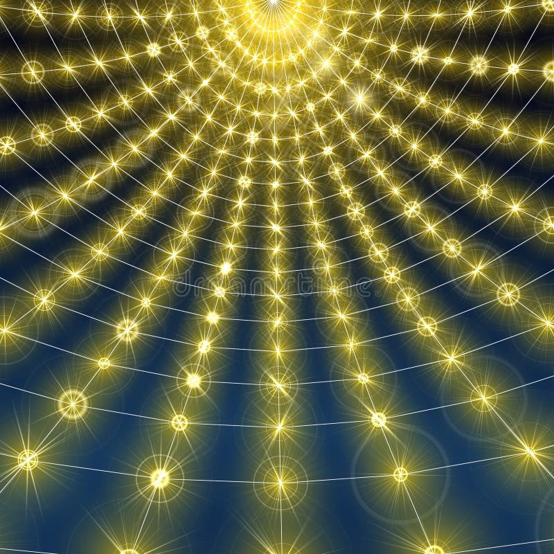 Virtual matrix sun sky stock illustration. Illustration of generated ...