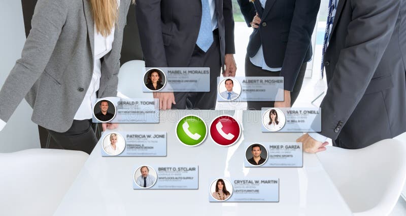 Virtual meeting stock image. Image of group, connect - 180488105