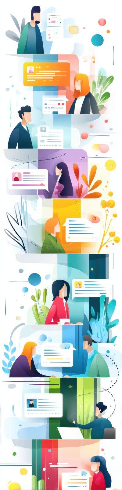 Virtual Meeting Interface Showcases Diverse Avatars Communicating ...