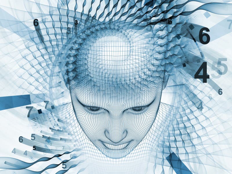 Virtual Mind stock illustration. Illustration of cogwheel - 93710266