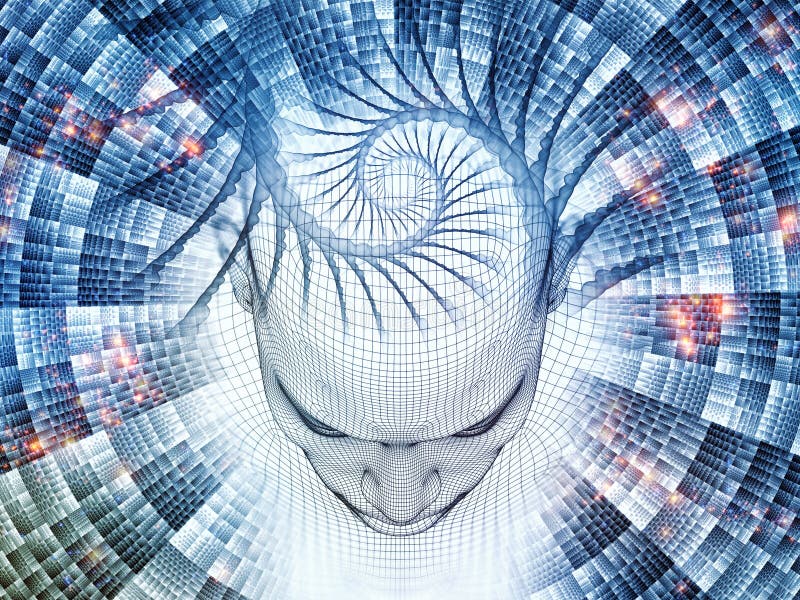 Virtual Mind stock illustration. Illustration of identity - 112346063