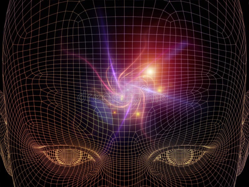 Virtual mind stock illustration. Illustration of imagination - 44749879