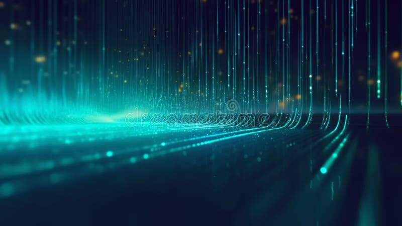 Virtual Network of the Artificial Intelligence Learning Algorithm Stock Illustration ...